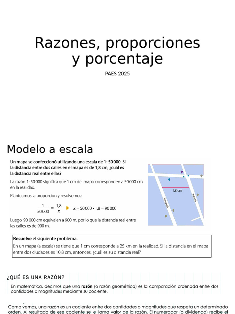Razones, Proporciones y Porcentaje | PDF
