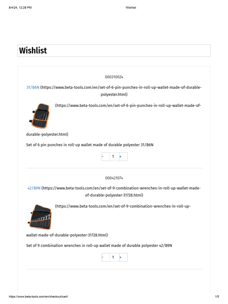 Wishlist | PDF