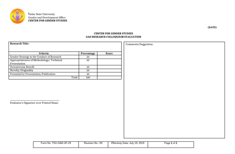 form-29-gad-research-colloquium-evaluation-form | PDF