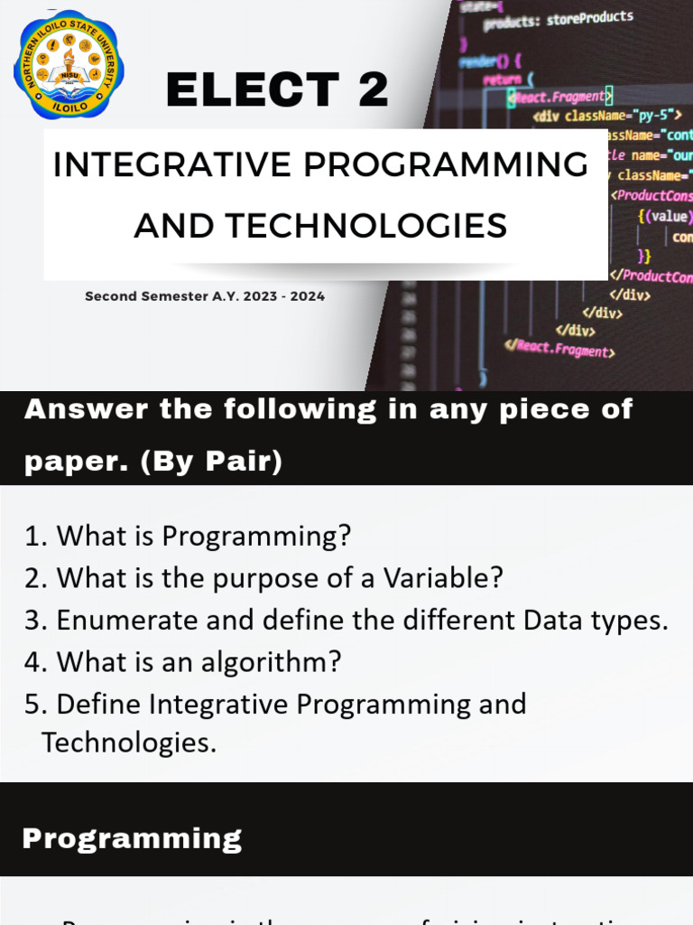 ELECT 2 Lect 1 | PDF
