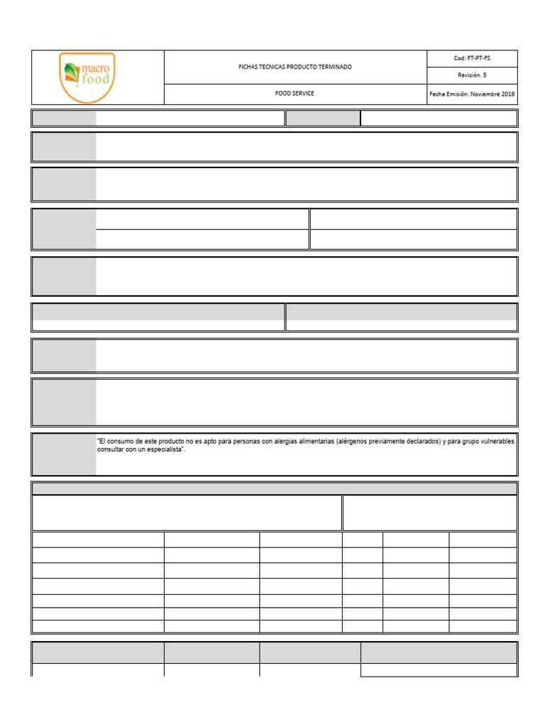 FT-PT-FS-Refresco Diabético 5 G Food Service | PDF | Semantic Units ...
