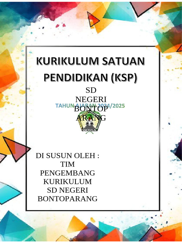 KSP SDN Bontoparang | PDF