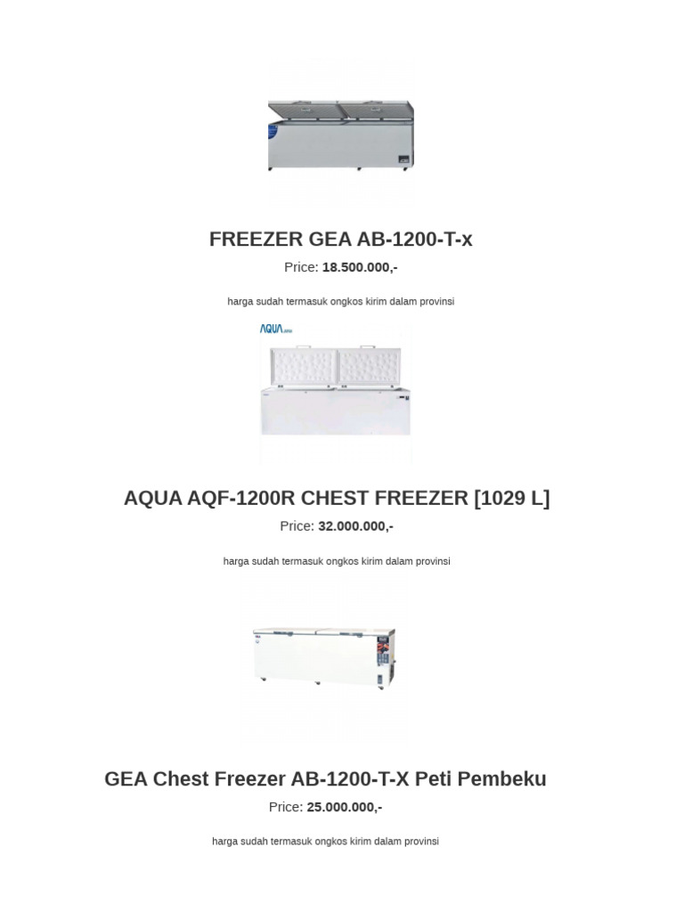 Catalog Freezzer | PDF