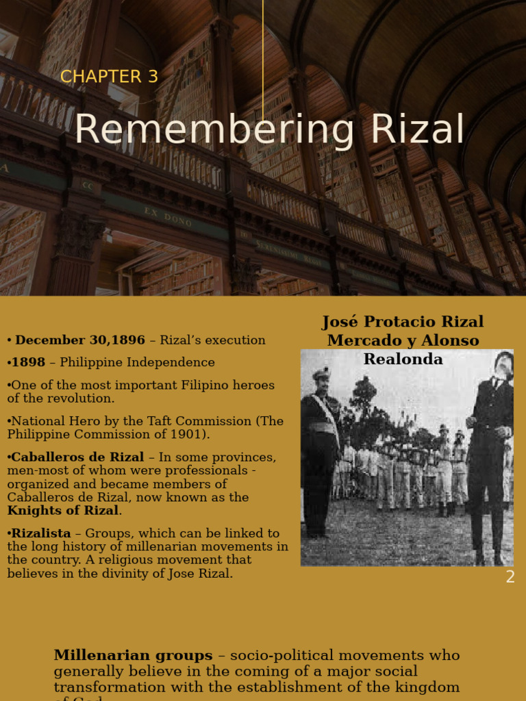 Chapter 3 Remembering Rizal | PDF
