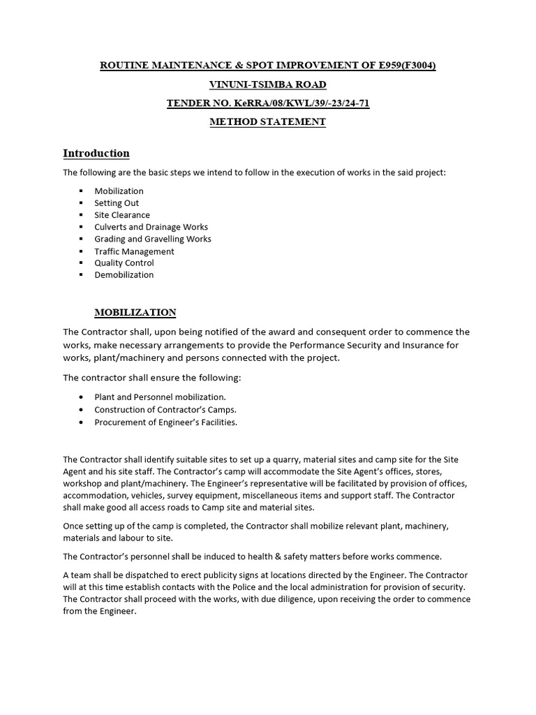 METHODOLOGY Vinuni-Tsimba RD | PDF