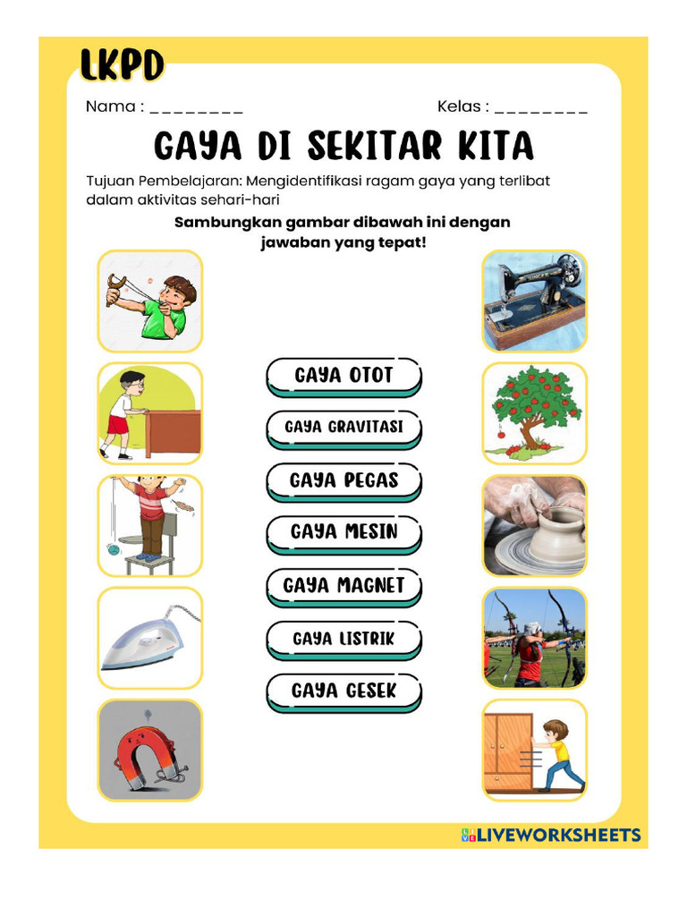 LKPD Ipas Gaya Disekitar Kita | PDF