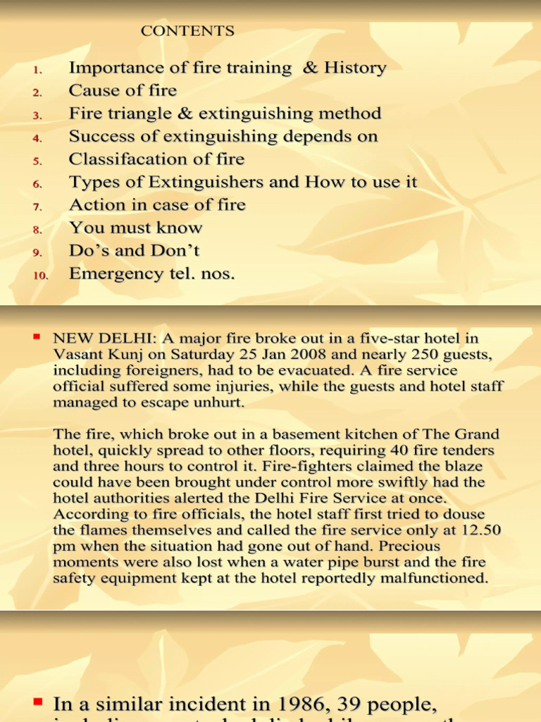 Fire Fighting Skills | PDF