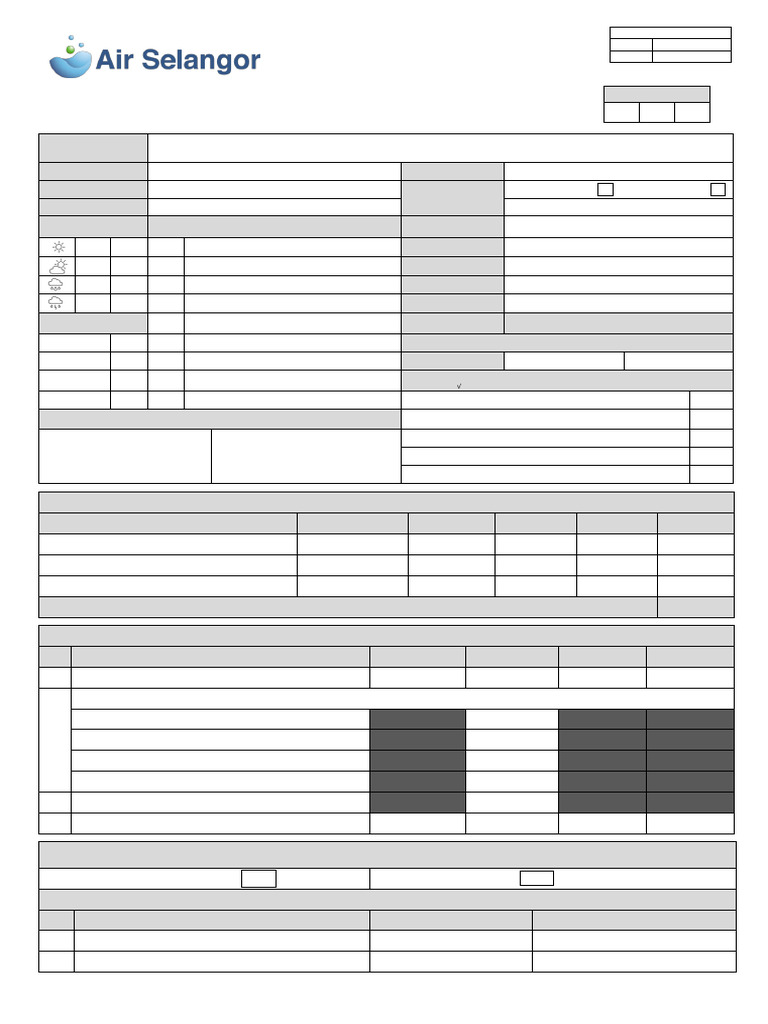Ais-F-507 - Borang Kerja-Kerja Pembasmian Paip Baru-1 | PDF