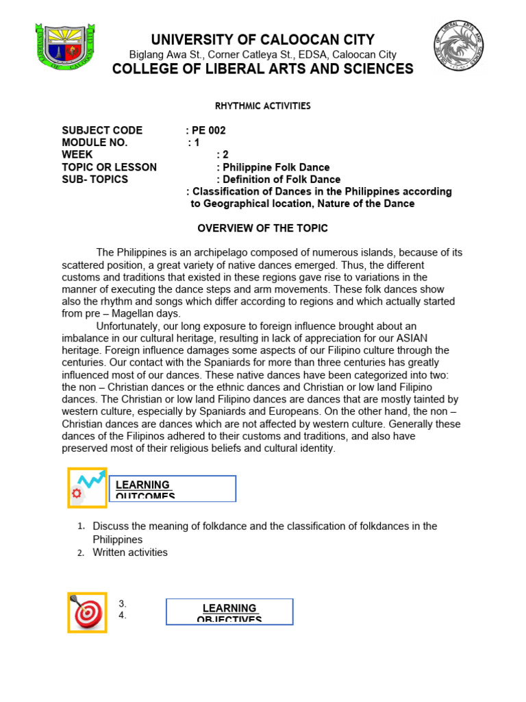 PE 2 Module 1 | PDF