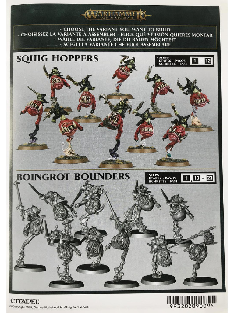Squig Hoppers Boingrot Bounders | PDF