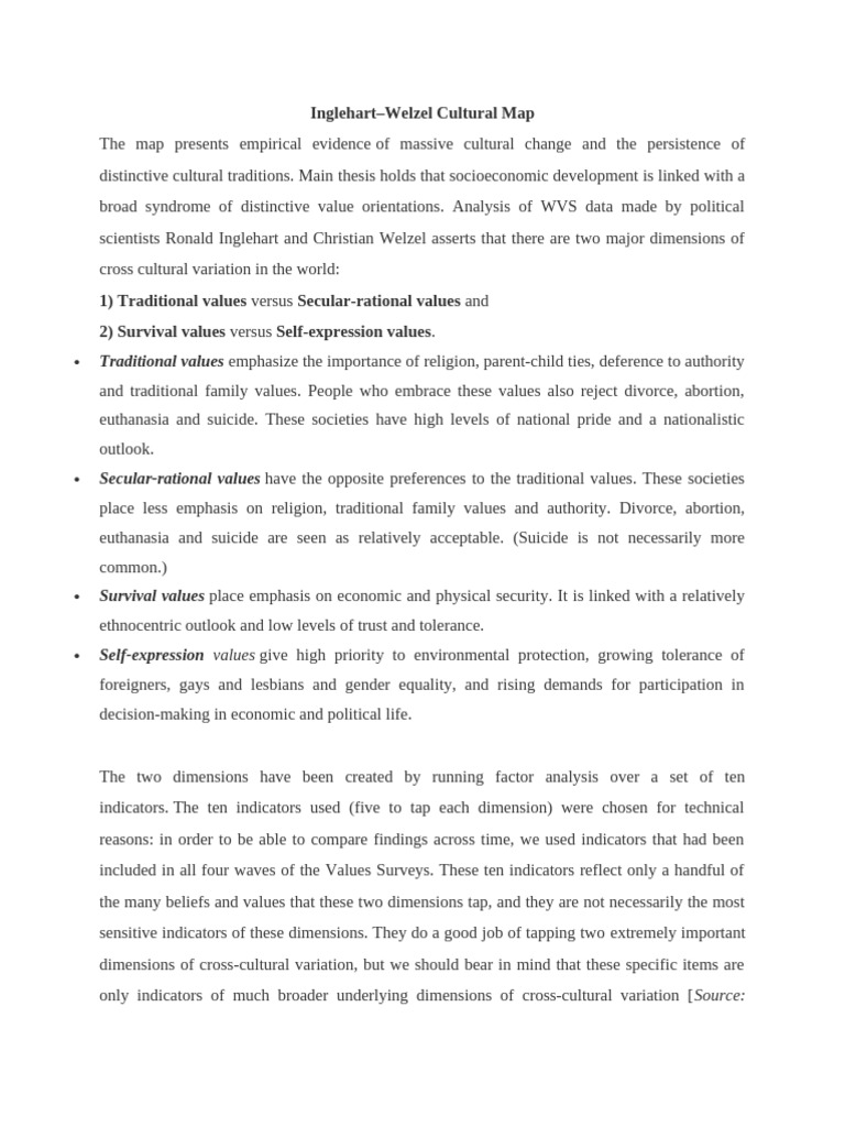 World Values Survey | PDF