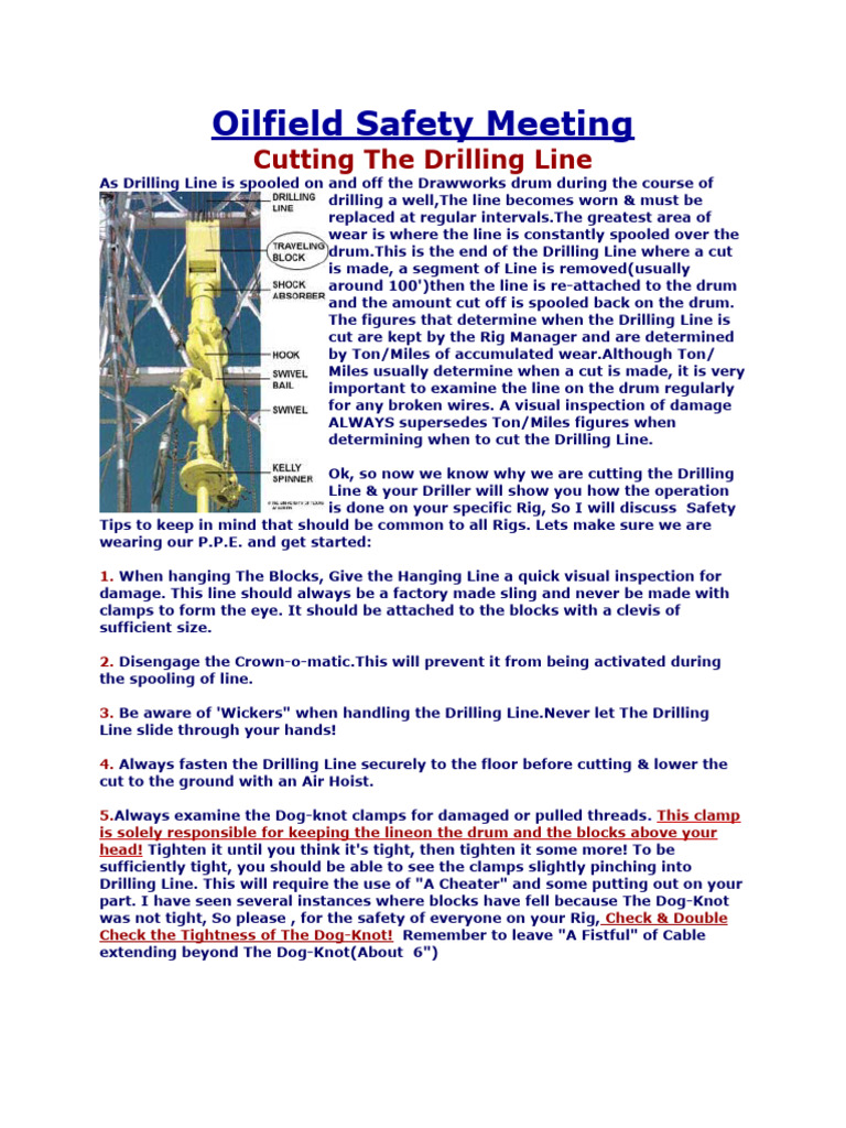 Cutting The Drilling Line | PDF