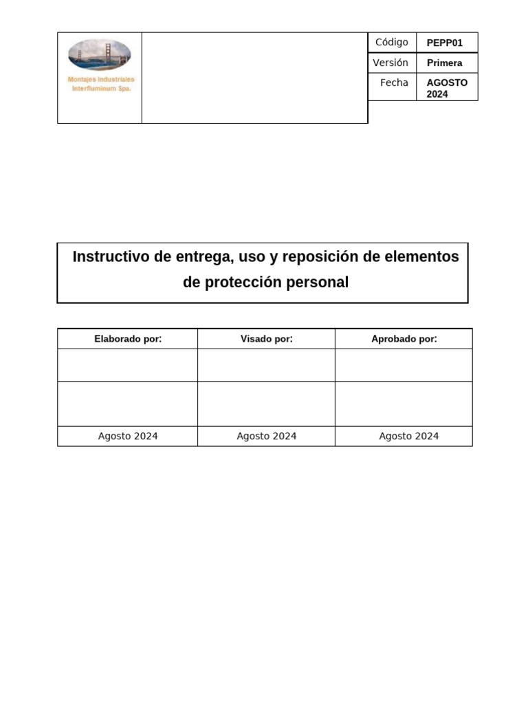 Procedimiento Entrega y Uso Epp | PDF