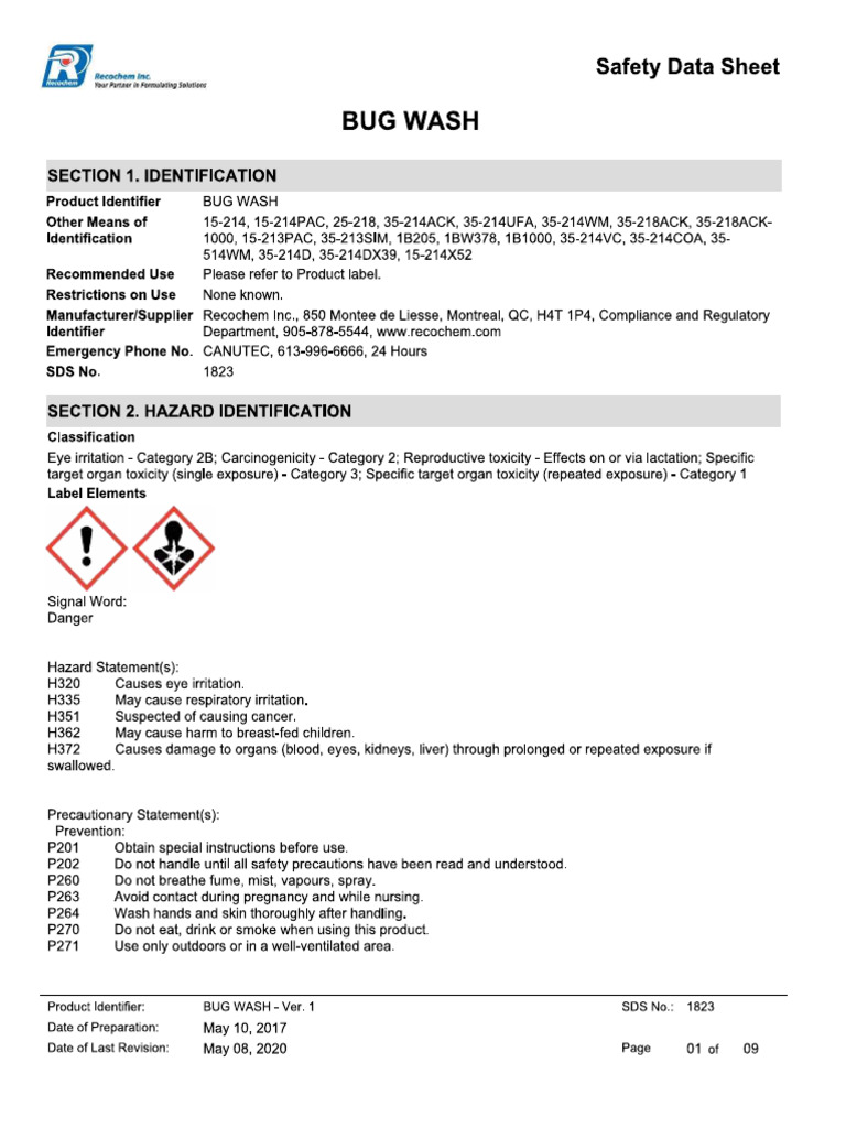 Bug Wash | PDF