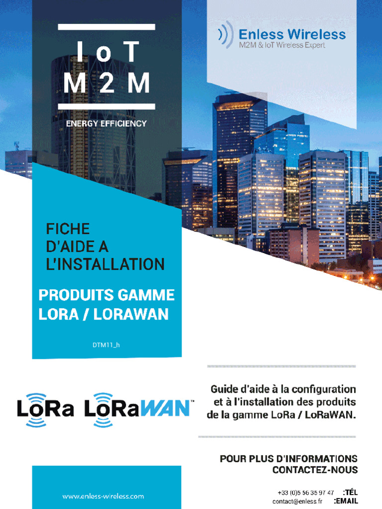 Fiche Aide Installation Lora Lorawan | PDF