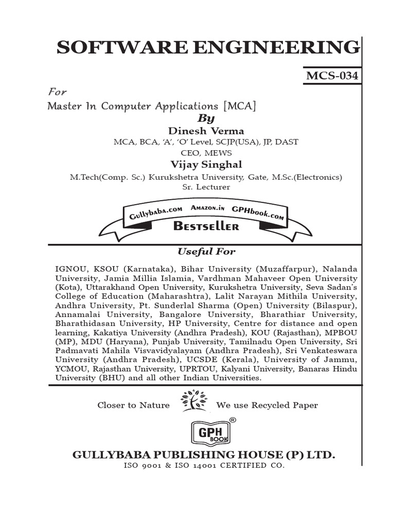 Dinesh Verma - Vijay Singhal - Software Engineering msc-034-GullyBaba Publishing House Pvt. Ltd ...