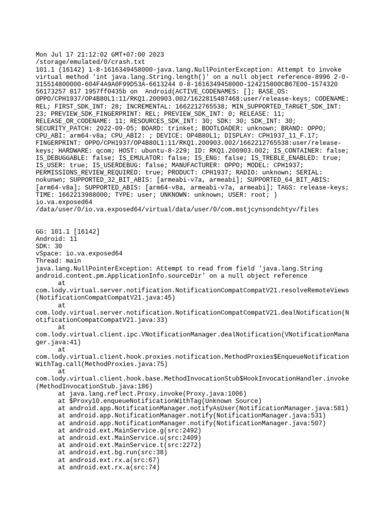 Crash | PDF | Java (Programming Language) | Teaching Methods & Materials