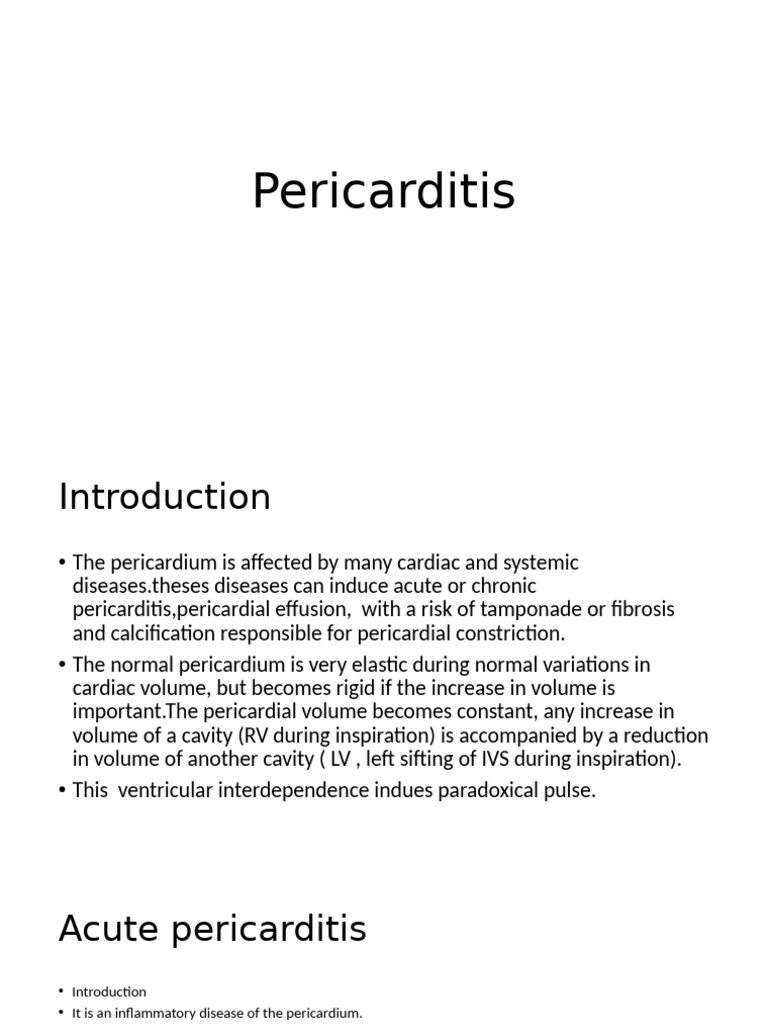 Pericarditis | PDF