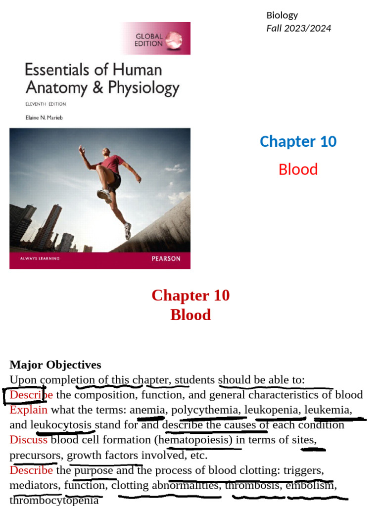 Biology Chapter 10 Blood [Autosaved] [Autosaved] | PDF