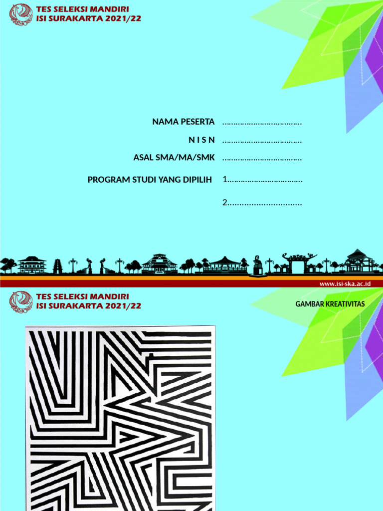 Template Portofolio Peserta Tes Seleksi Mandiri Desain Komunikasi ...