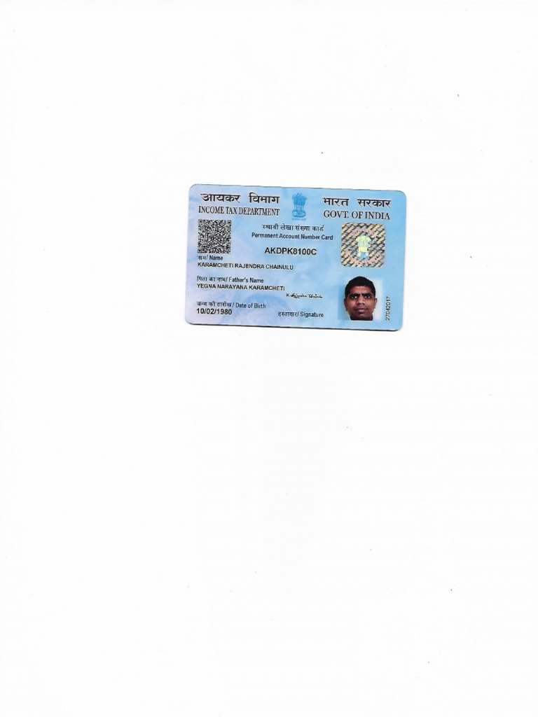 Raja Pan Card | PDF