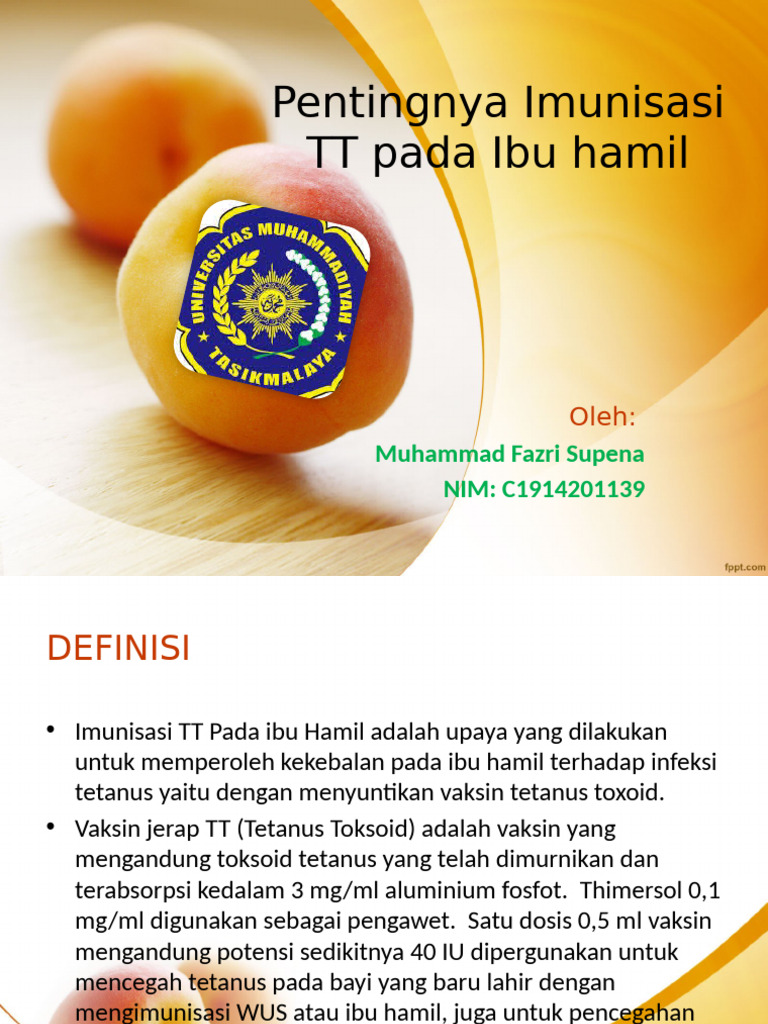 Imunisasi TT Pada Ibu Hamil | PDF