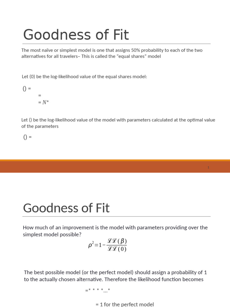 3.5 Multinomial Choice Models Goodness Hypothesis Testing | PDF ...