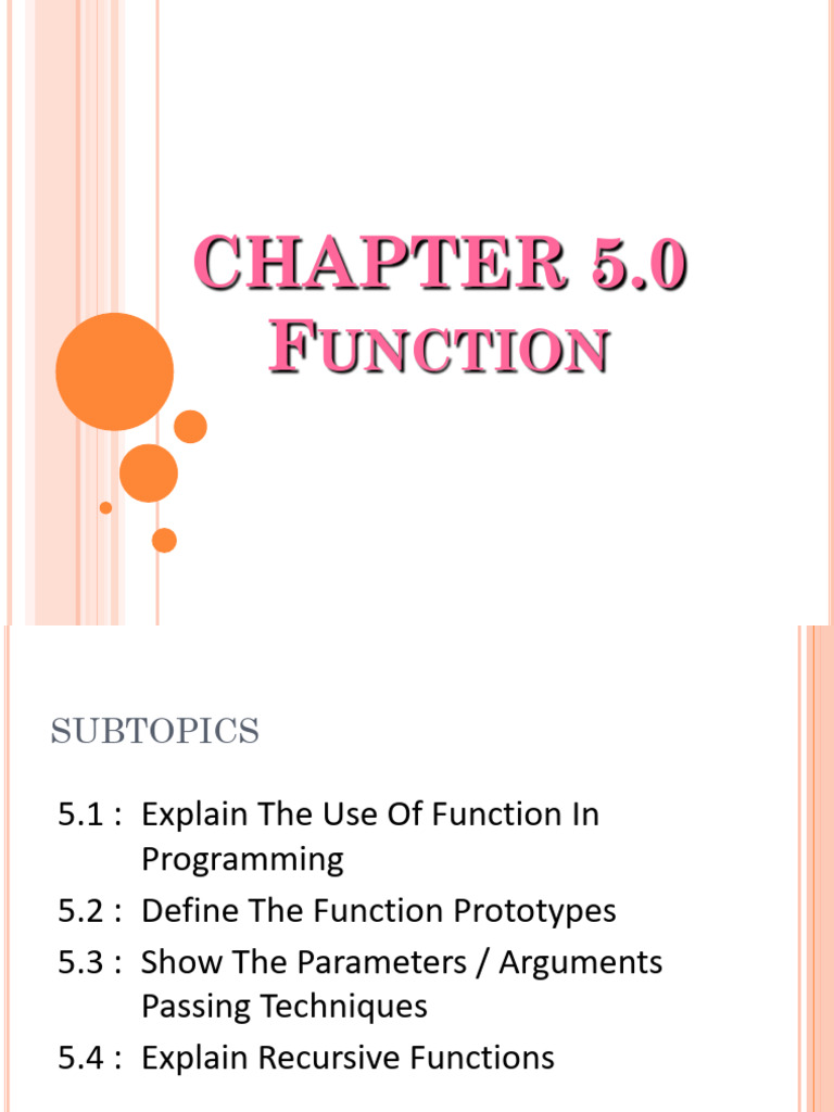 Chapter 5_FUNCTION | PDF
