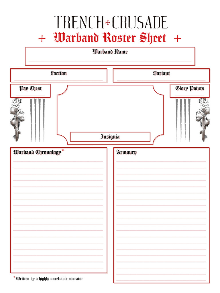 Roster Sheet | PDF