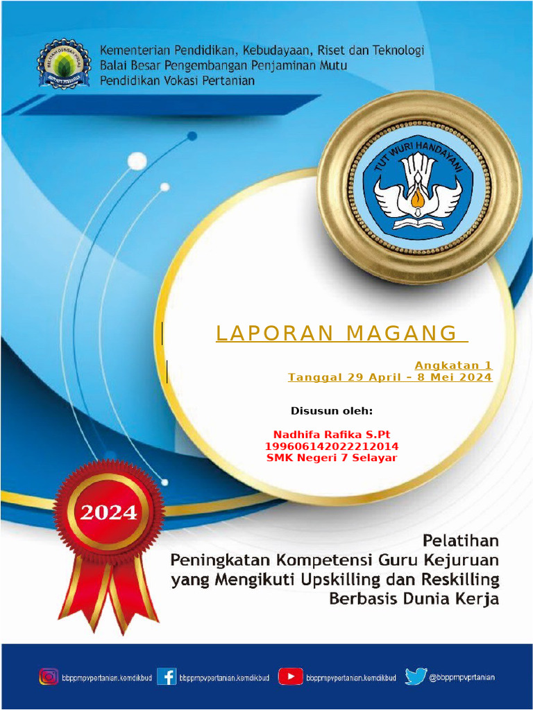 935-Template Laporan Magang Peserta UR 2024 | PDF