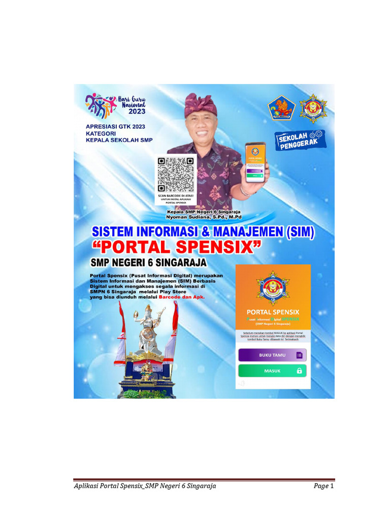 Sistem Informasi Dan Manajemen (Sim Portal Spensix) | PDF