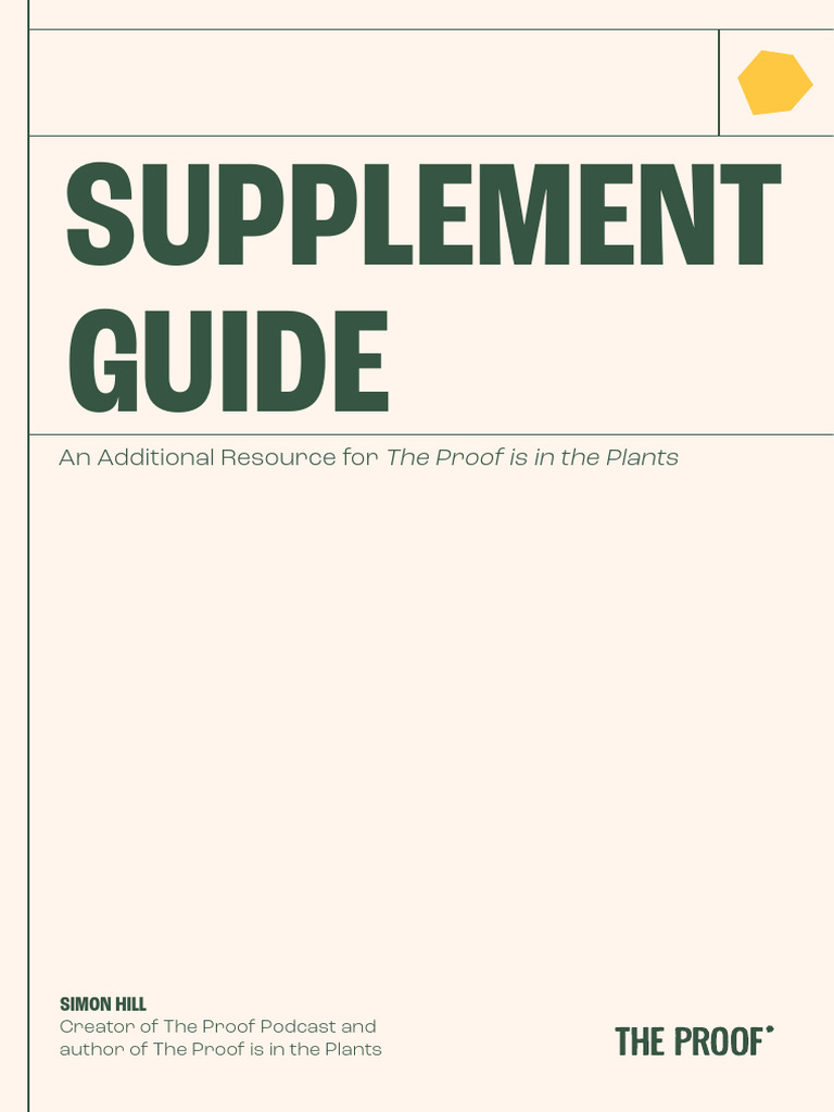Plant Proof Supplement Guide | PDF