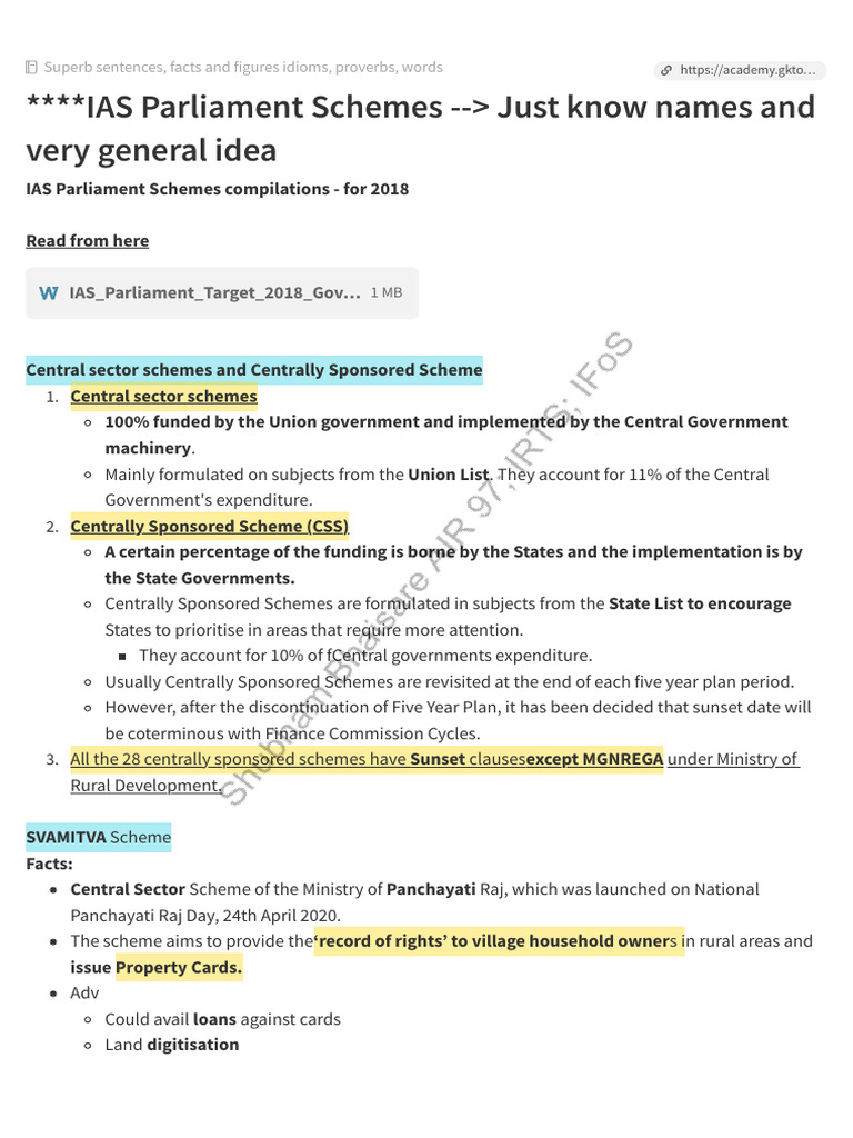 Government Schemes | PDF