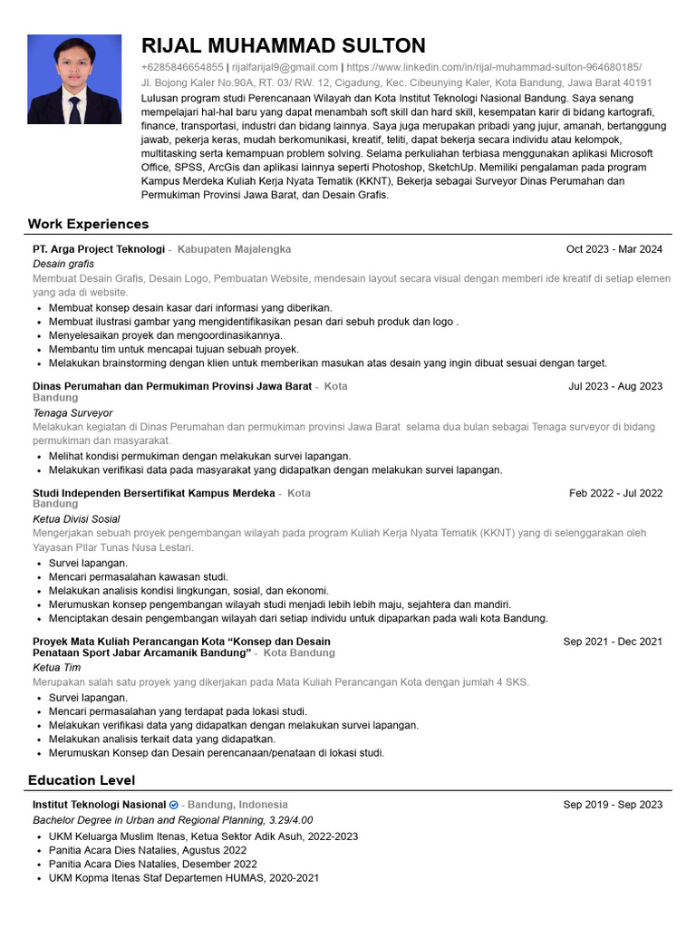 Resume-Rijal Muhammad Sulton | PDF