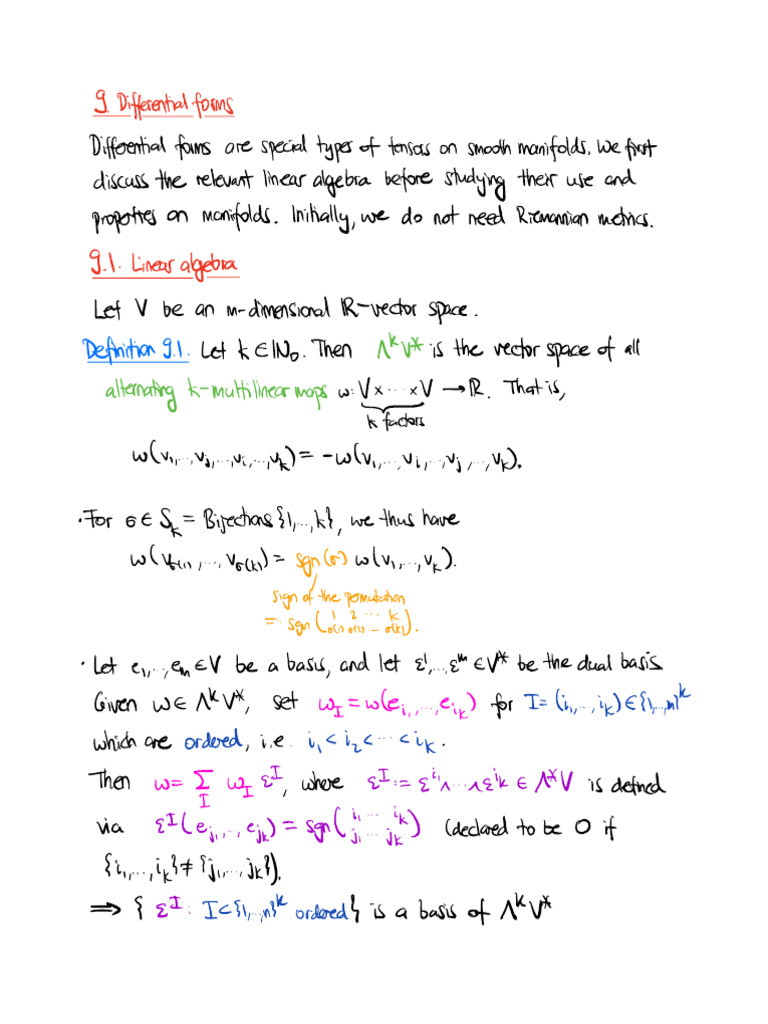 09 Differential Forms | PDF