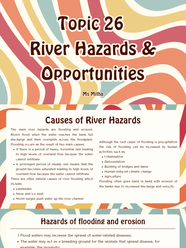 Geo Notes+Topic+26+River+Hazards+&+Opportunities | PDF