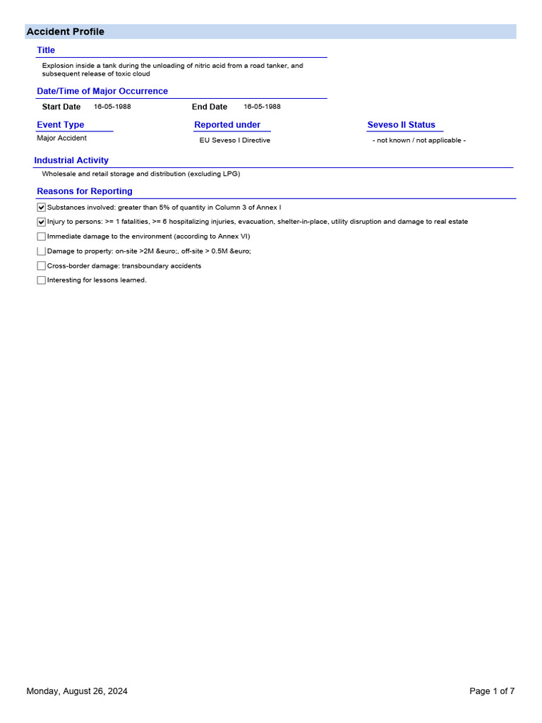 eMARS AccidentDetail 006 | PDF