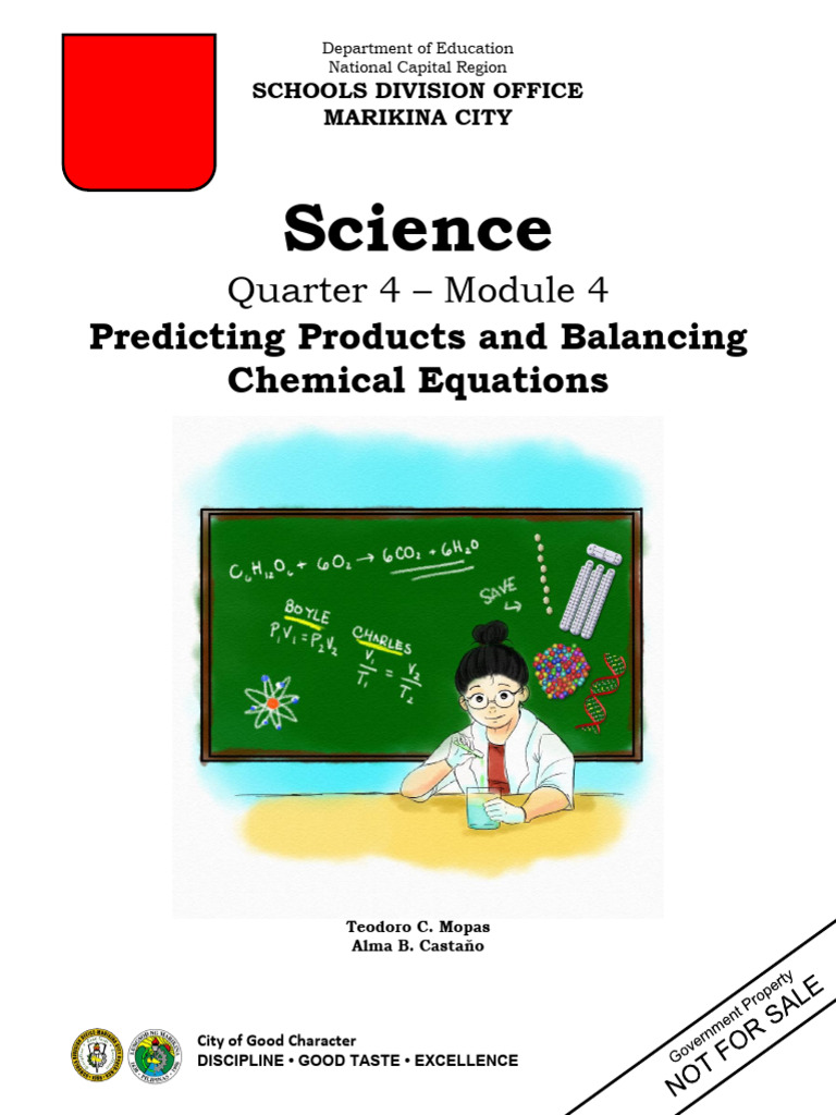 SCI10 - Q4 - M4 - Predicting and Balancing Chemical Equations | PDF ...