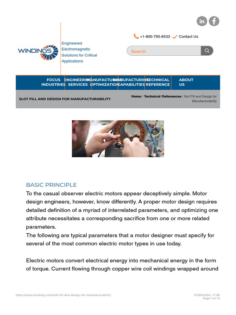 Slot Fill and Design - Windings | PDF