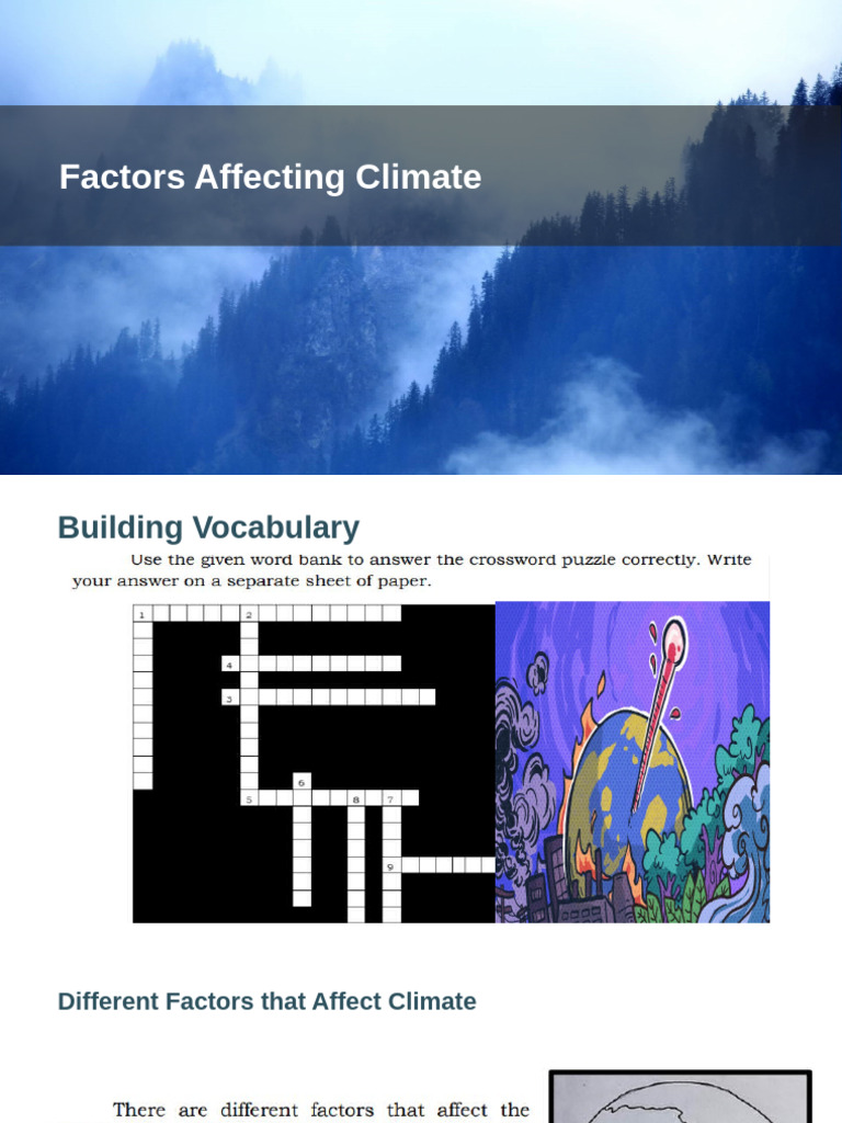 Factors Affecting Climate | PDF