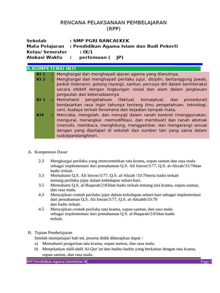 Bab 5 Tata Krama, Sopan Santun Dan Rasa Malu | PDF