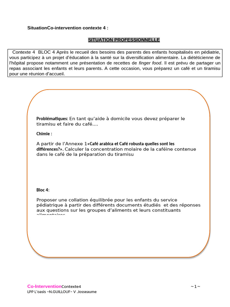 Co-Intervention Bloc 4 2023 2024 | PDF