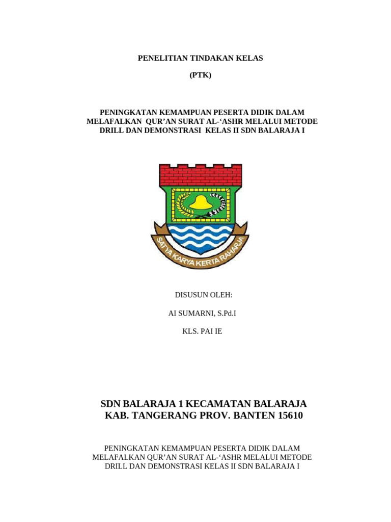 PTK Ai Sumarni Revisi 1 | PDF