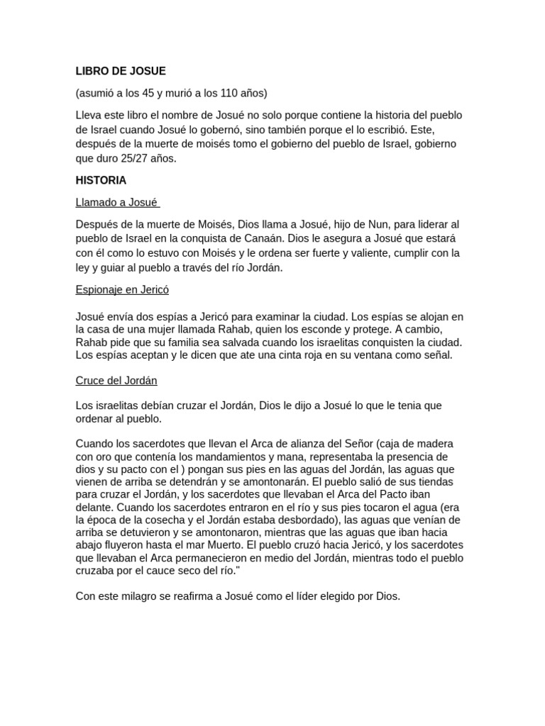 Libro de Josue | PDF