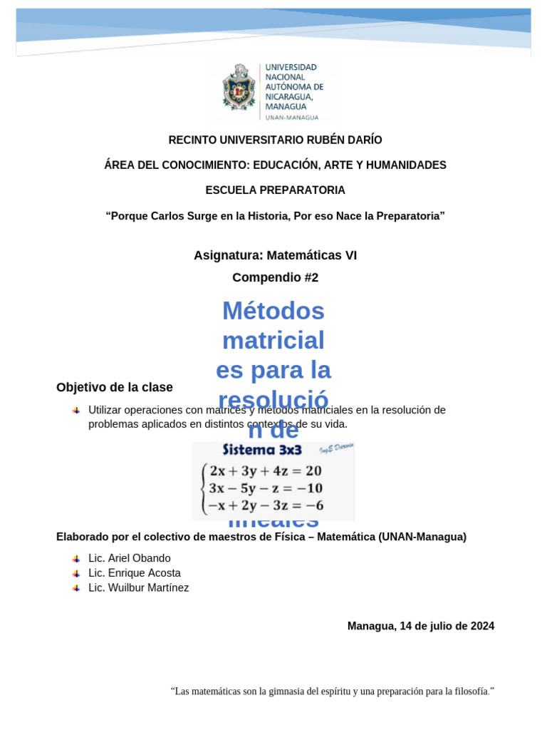 Compendio 2 - Matemática VI - Corregir Detalles | PDF