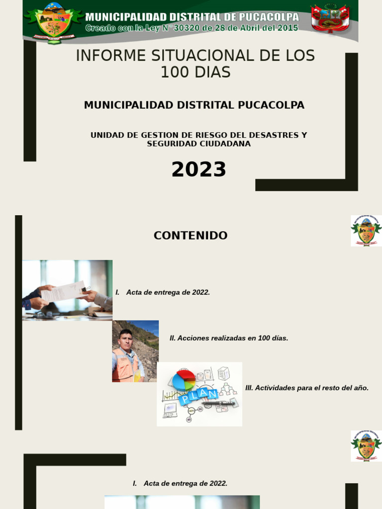 Informe de Los 100 Dias | PDF
