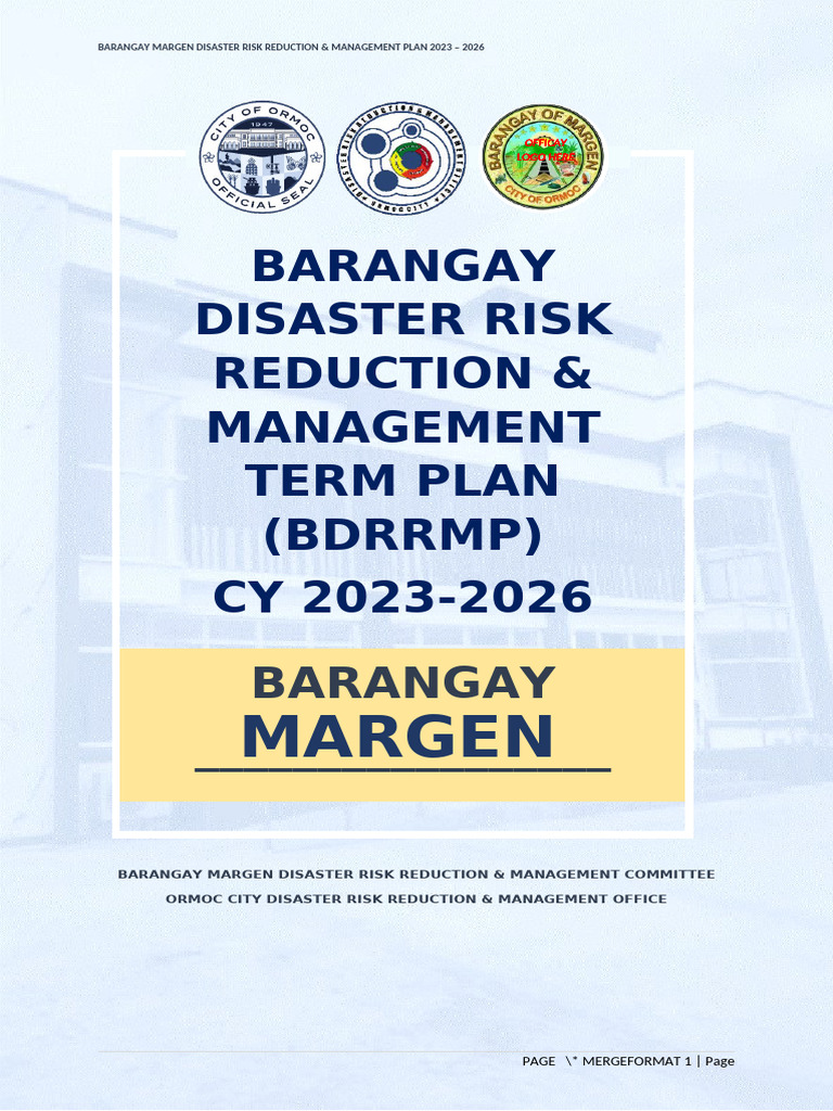 2024 - 2026 Margen BDRRM Plan | PDF