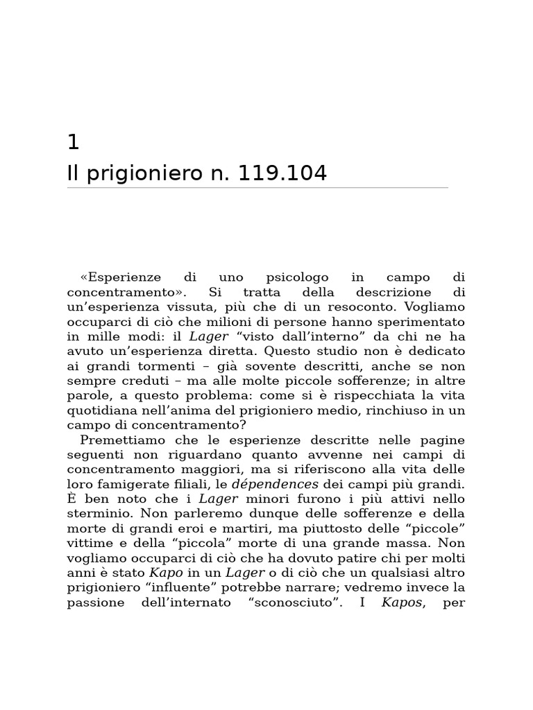 L'Uomo in Cerca Di Senso - Ch1 | PDF