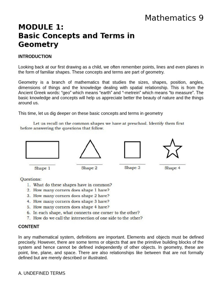 LM - Math 9 | PDF | Teaching Methods & Materials | Science & Mathematics