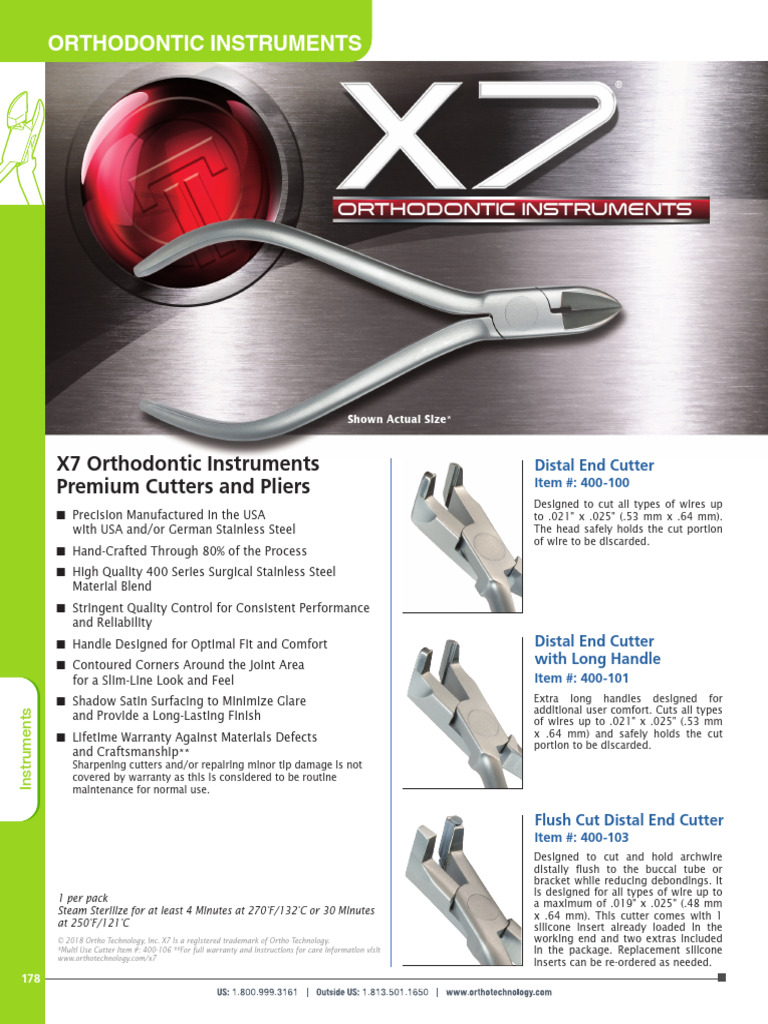 2018 Catalog Orthodontic Instruments | PDF